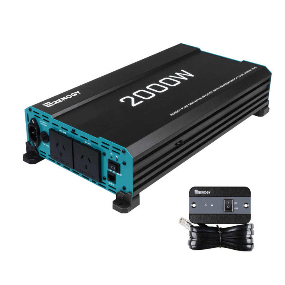 Inverter | Renogy | 2000W 12V to 230V Pure Sine Wave Inverter - Unwind ...