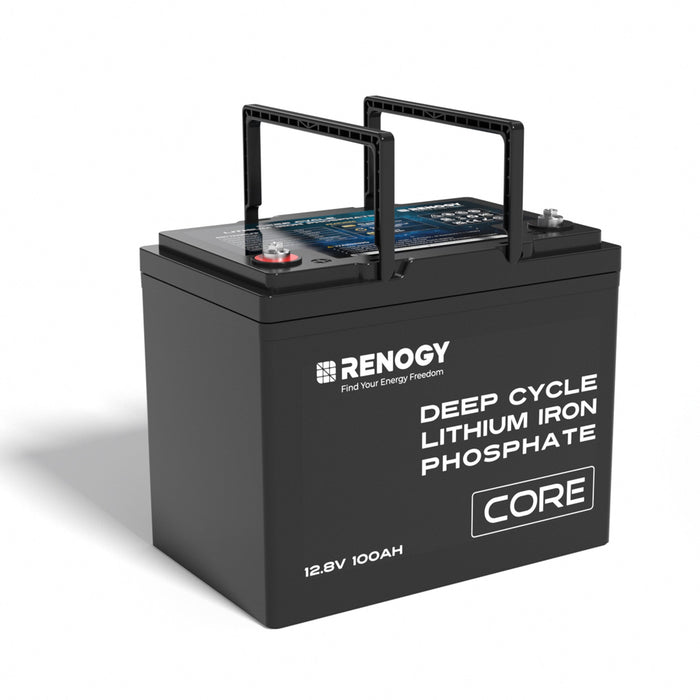 Renogy 12V 100Ah Core Series Deep Cycle Lithium Iron Phosphate Battery ...